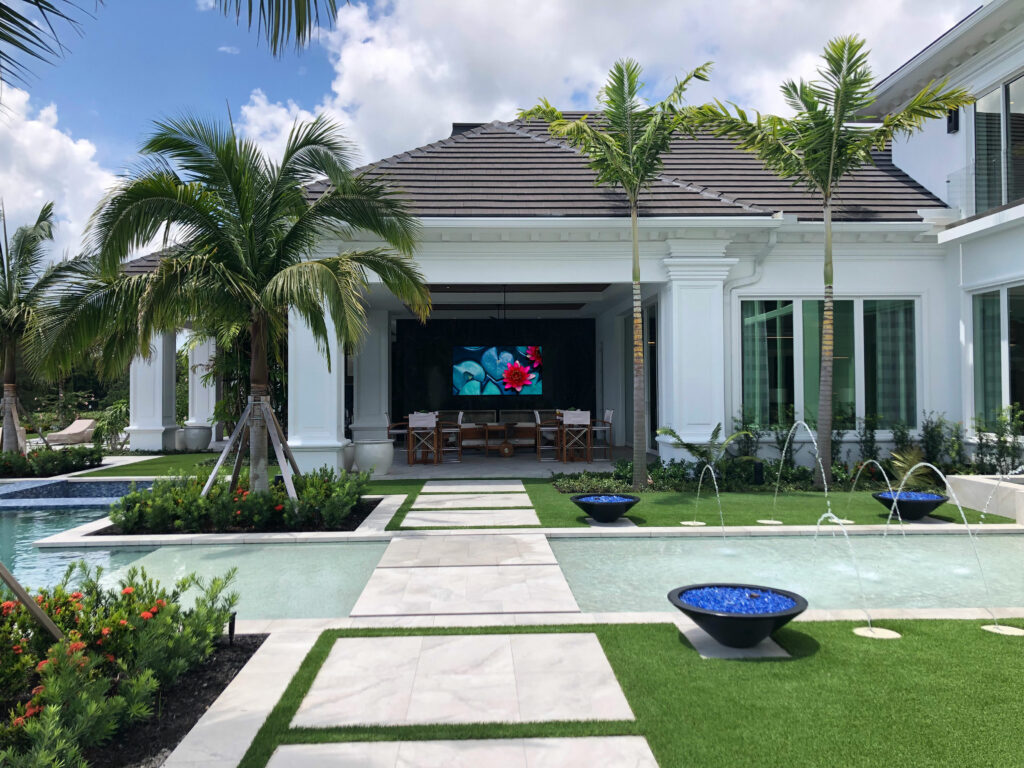 Achieving Backyard Bliss with an Outdoor LED Videowall - Digital Projection